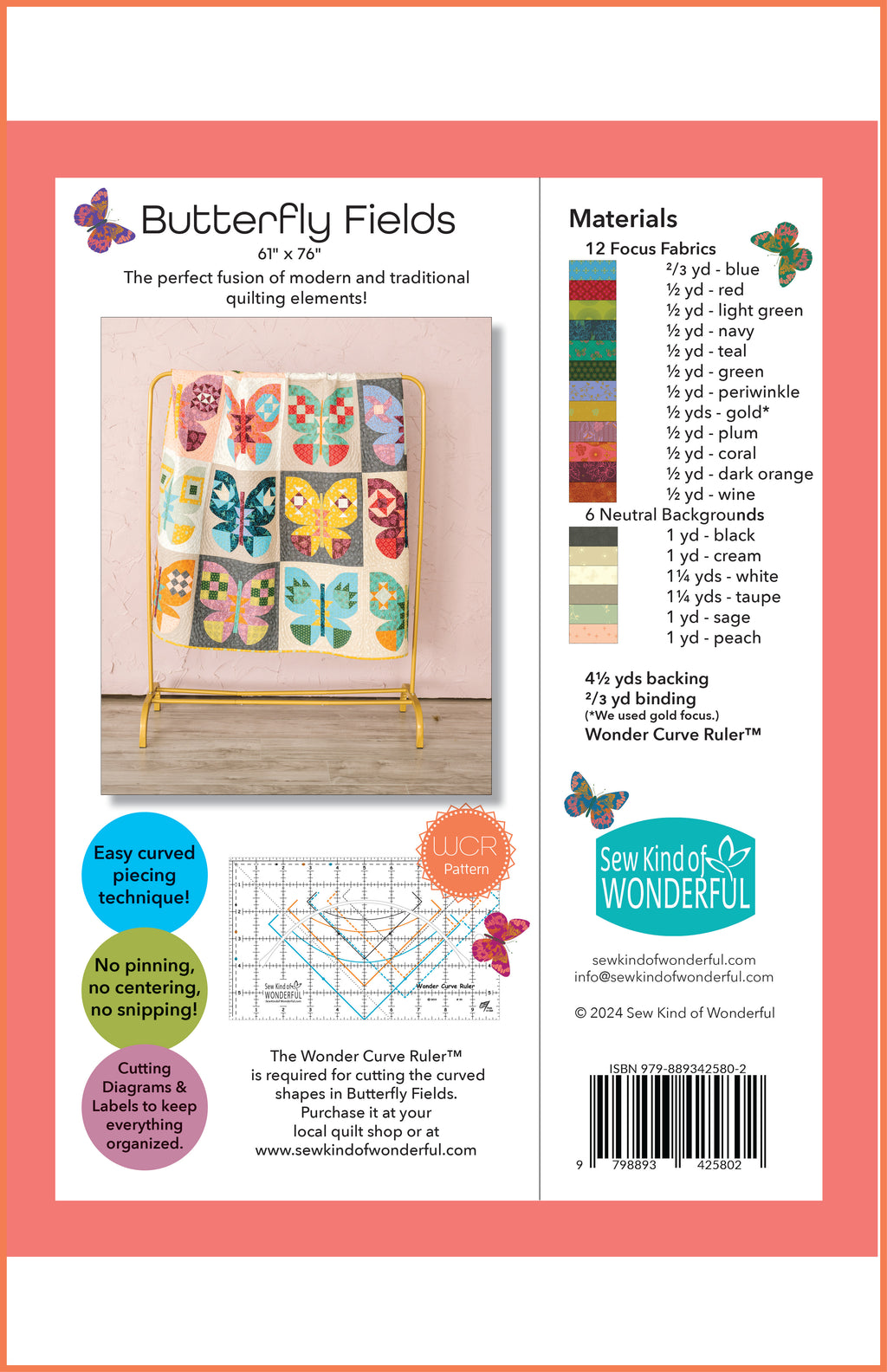 **Pre-Order** Butterfly Fields Pattern – Sew Kind of Wonderful