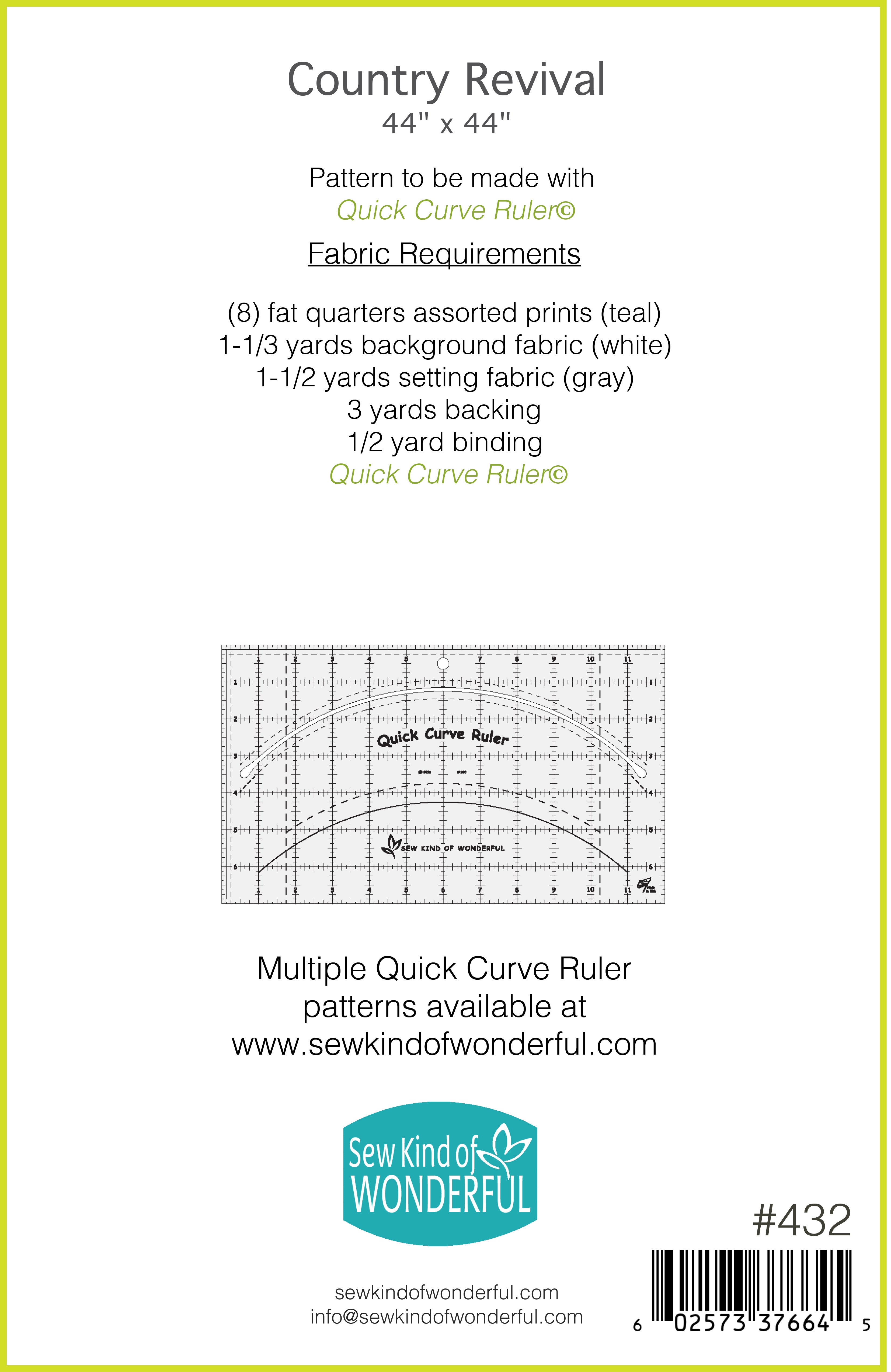 Quick Curve Ruler Patterns – Sew Kind of Wonderful