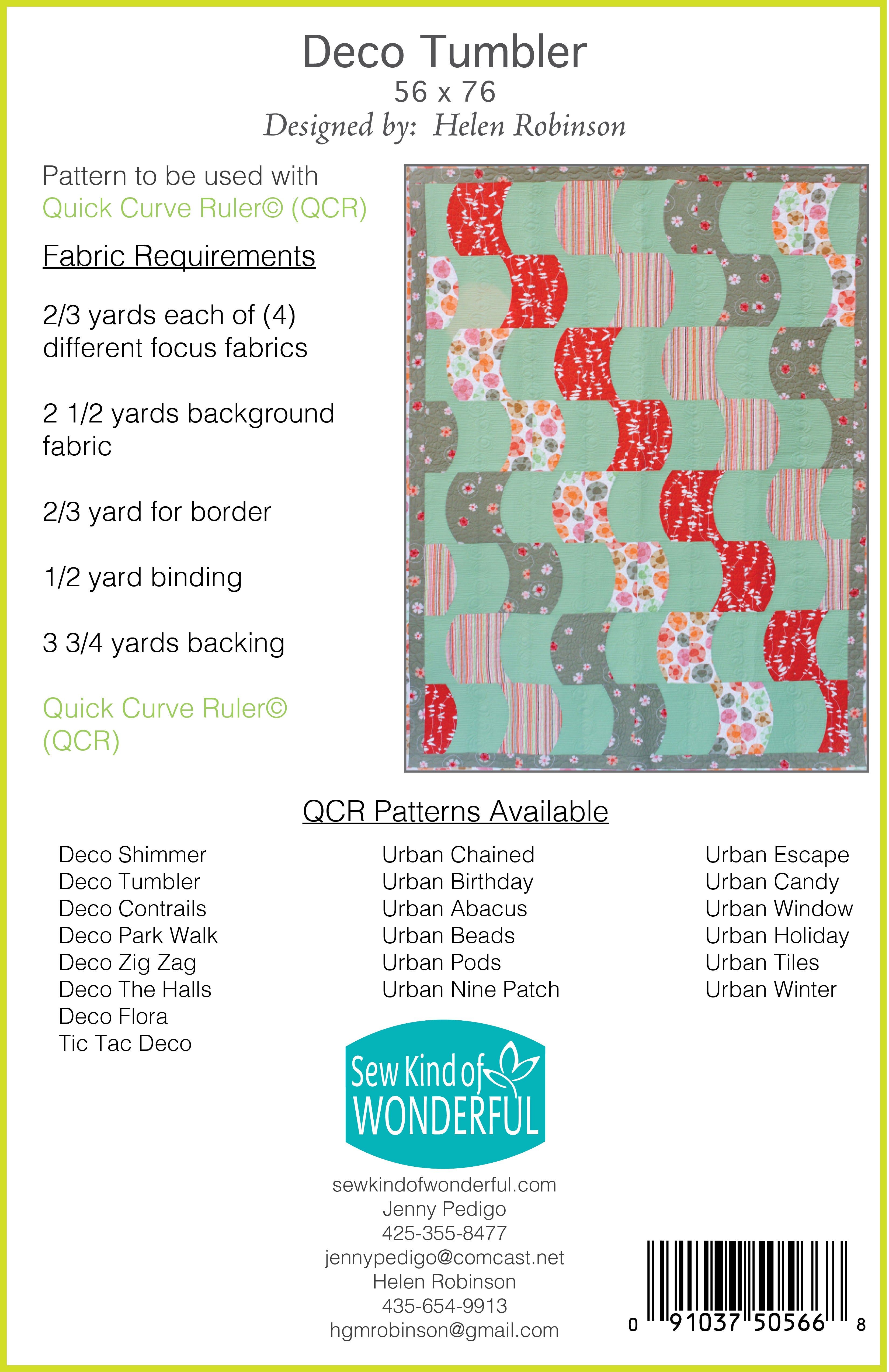 Quick Curve Ruler Patterns – Page 2 – Sew Kind of Wonderful