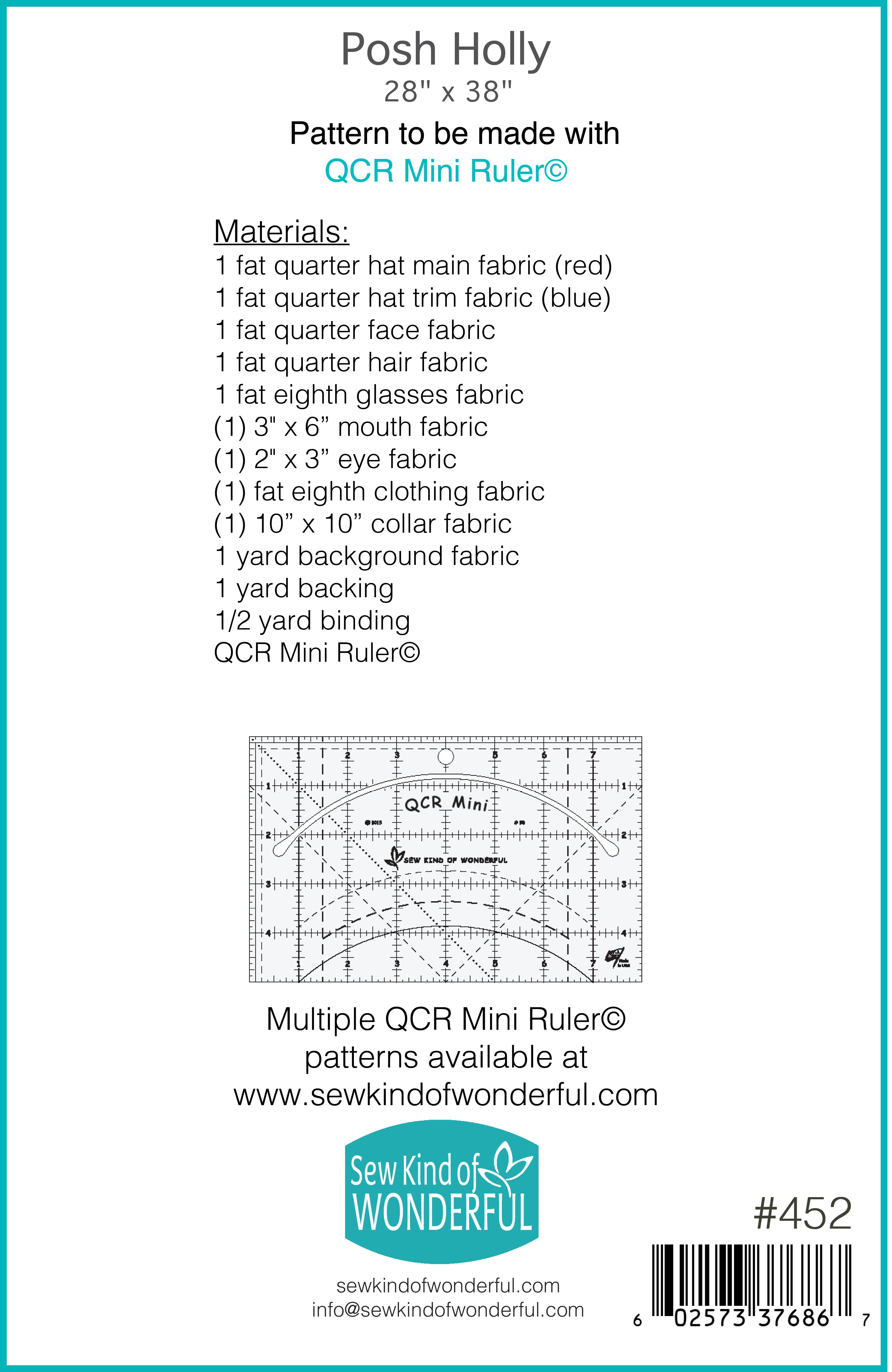 QCR Mini Ruler Patterns – Sew Kind of Wonderful
