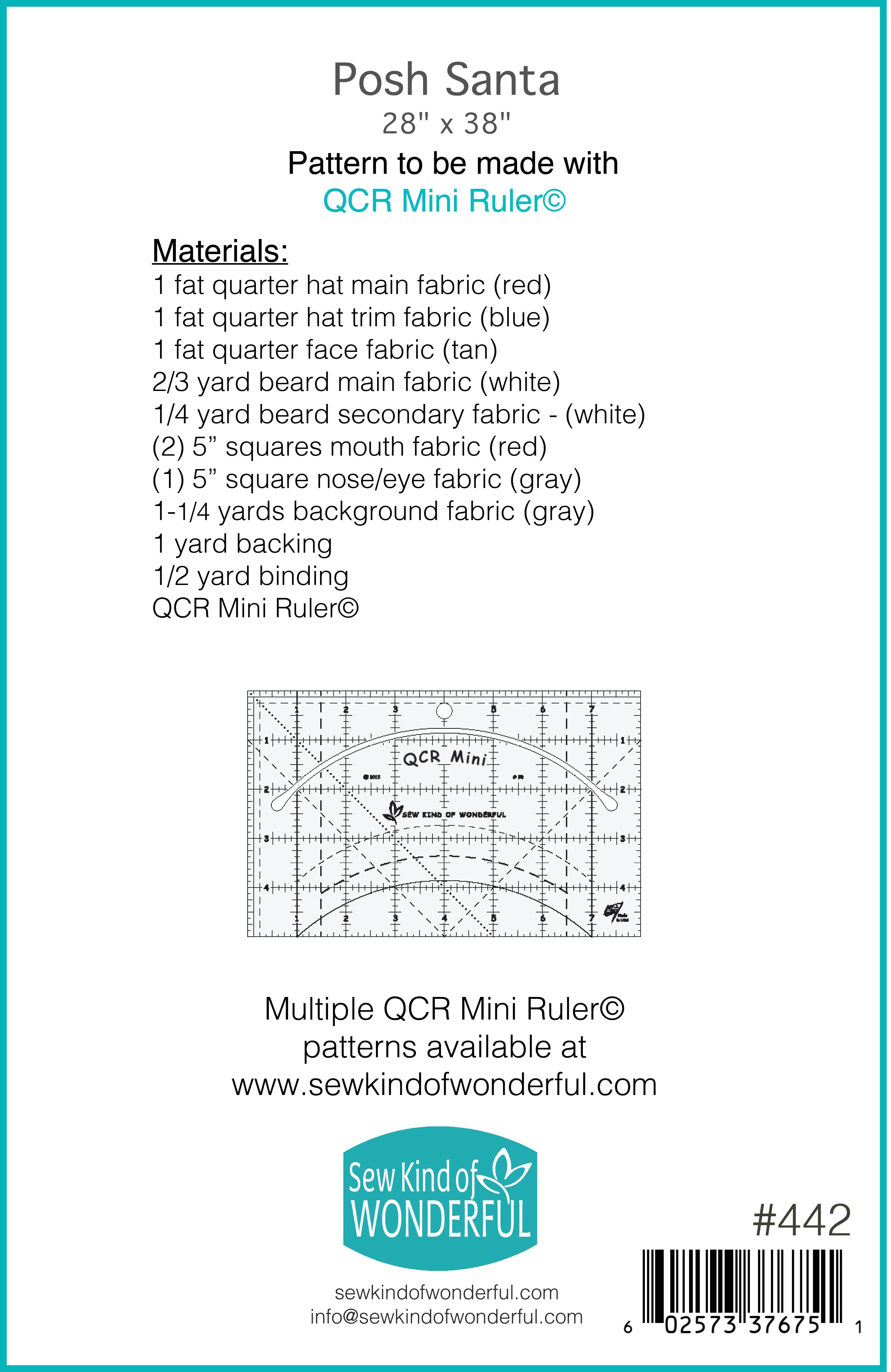 QCR Mini Ruler Patterns – Sew Kind of Wonderful