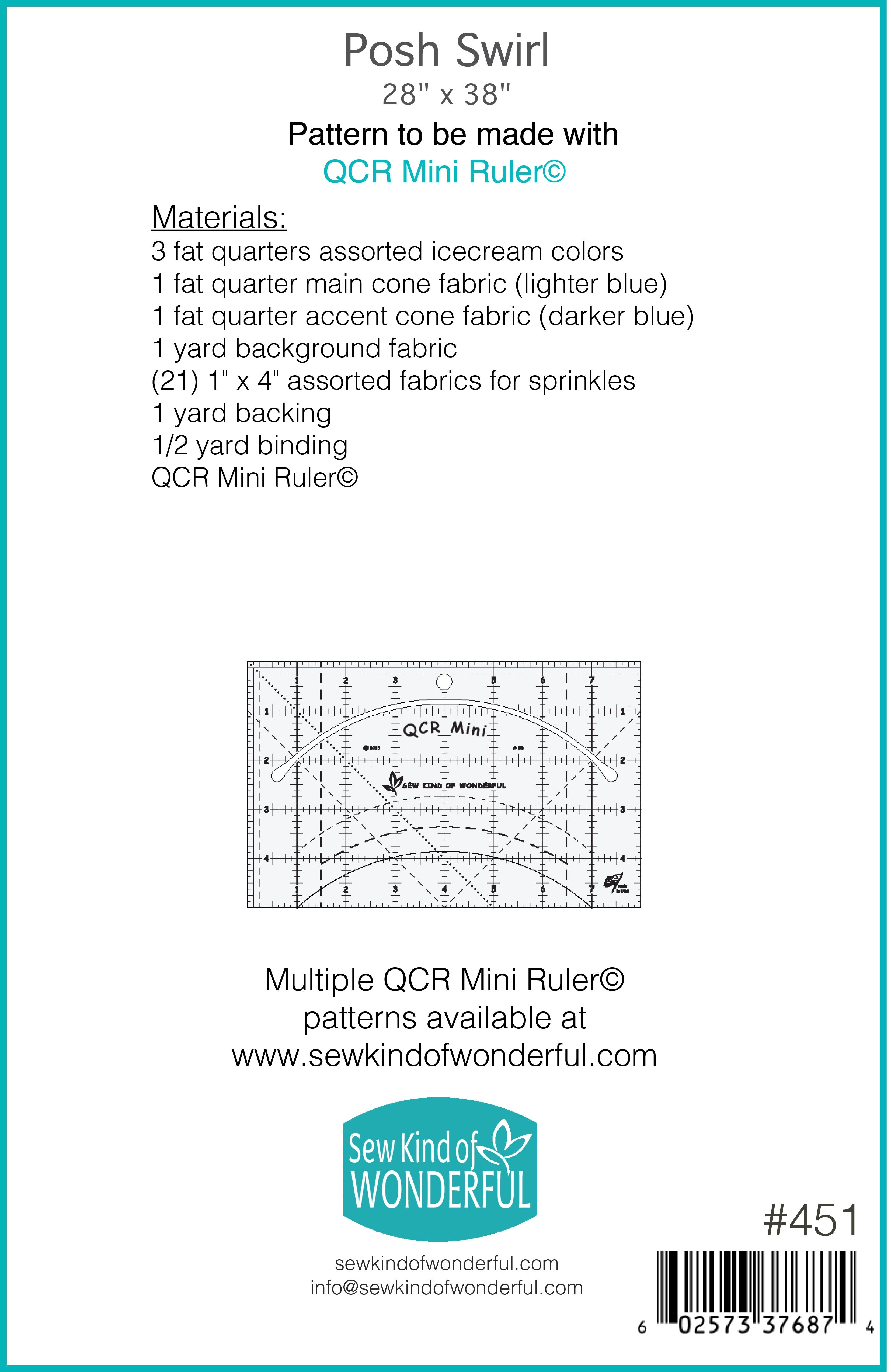 QCR Mini Ruler Patterns – Sew Kind of Wonderful