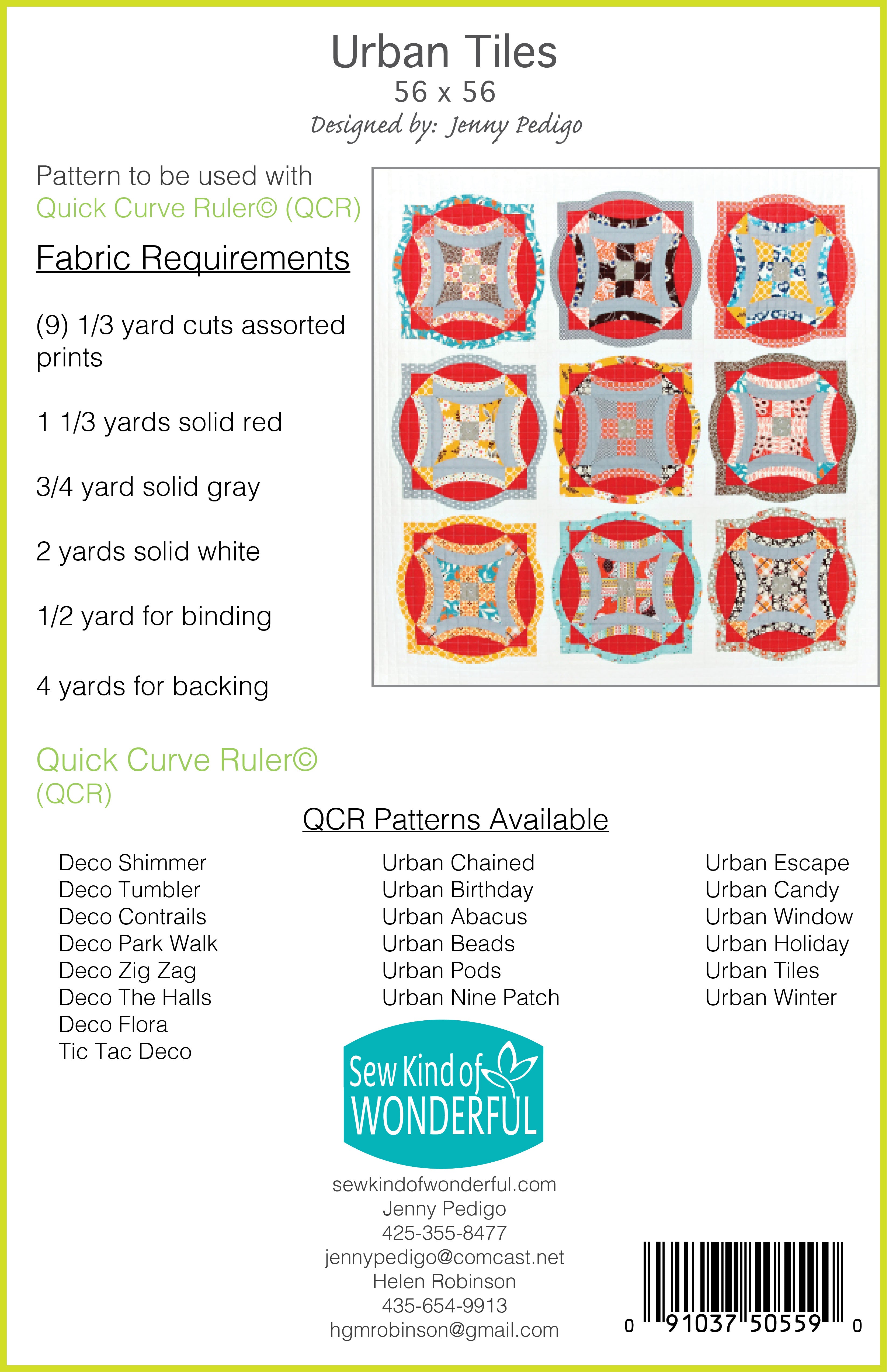 Quick Curve Ruler Patterns – Page 2 – Sew Kind of Wonderful